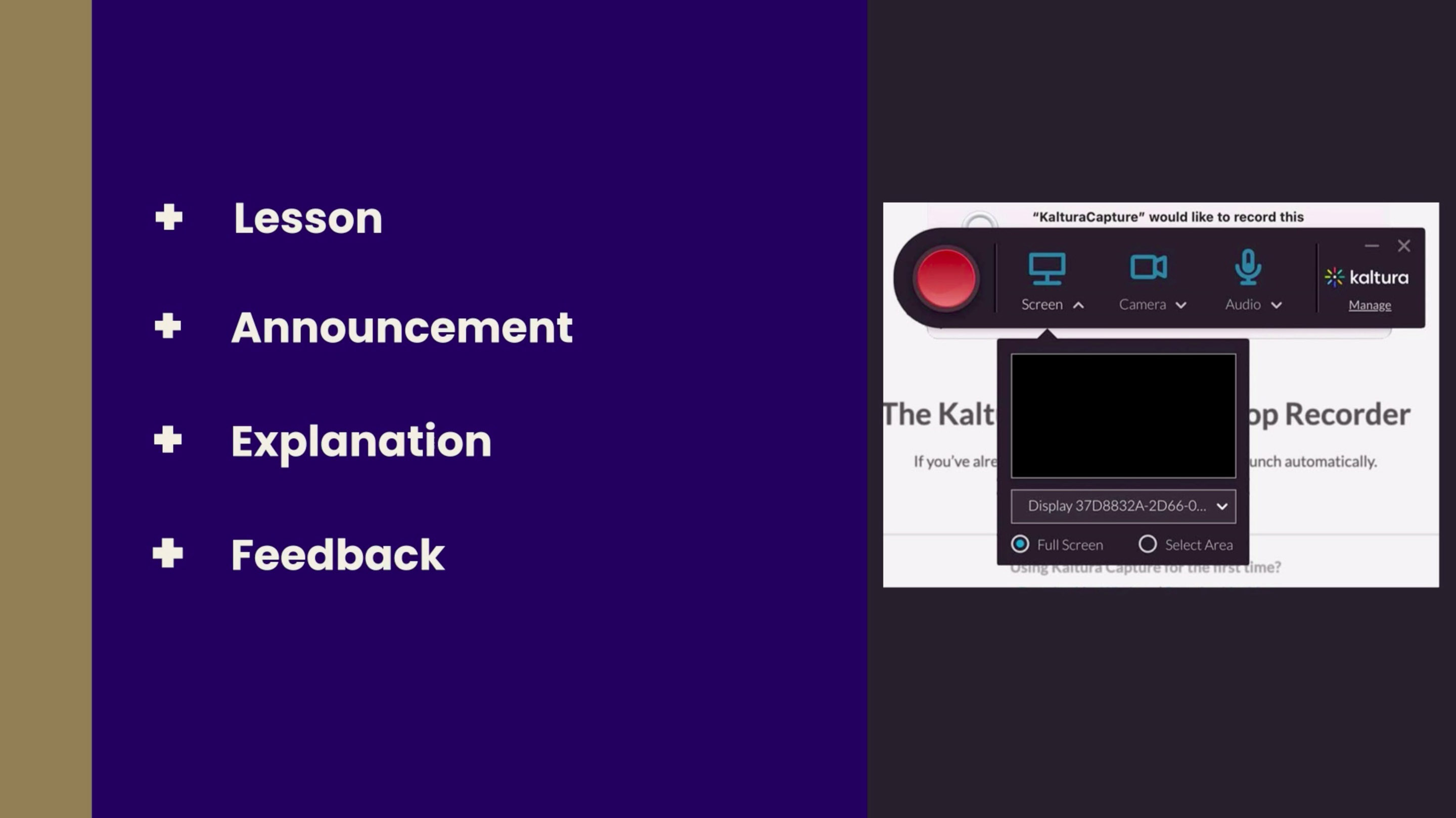 Recording Screencasts Using Kaltura Capture | Centre for Teaching Excellence